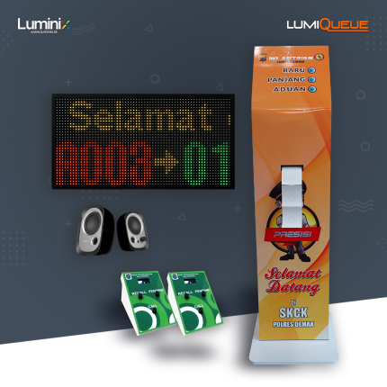 Mesin Antrian Multimedia Full Wireless 10 Loket – Display Loket ...