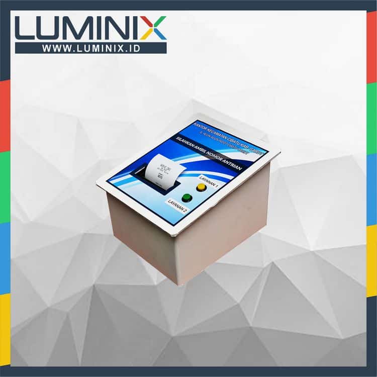 Mesin Antrian 5 Loket Wireless (tanpa kabel) Praktis Termurah » Luminix
