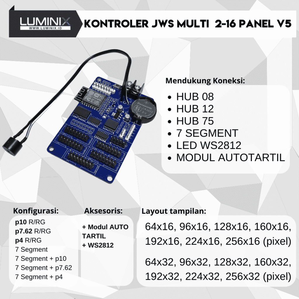 Kontroler JWS controller WiFi [2 – 16] Panel Single/Dual Color – Luminix
