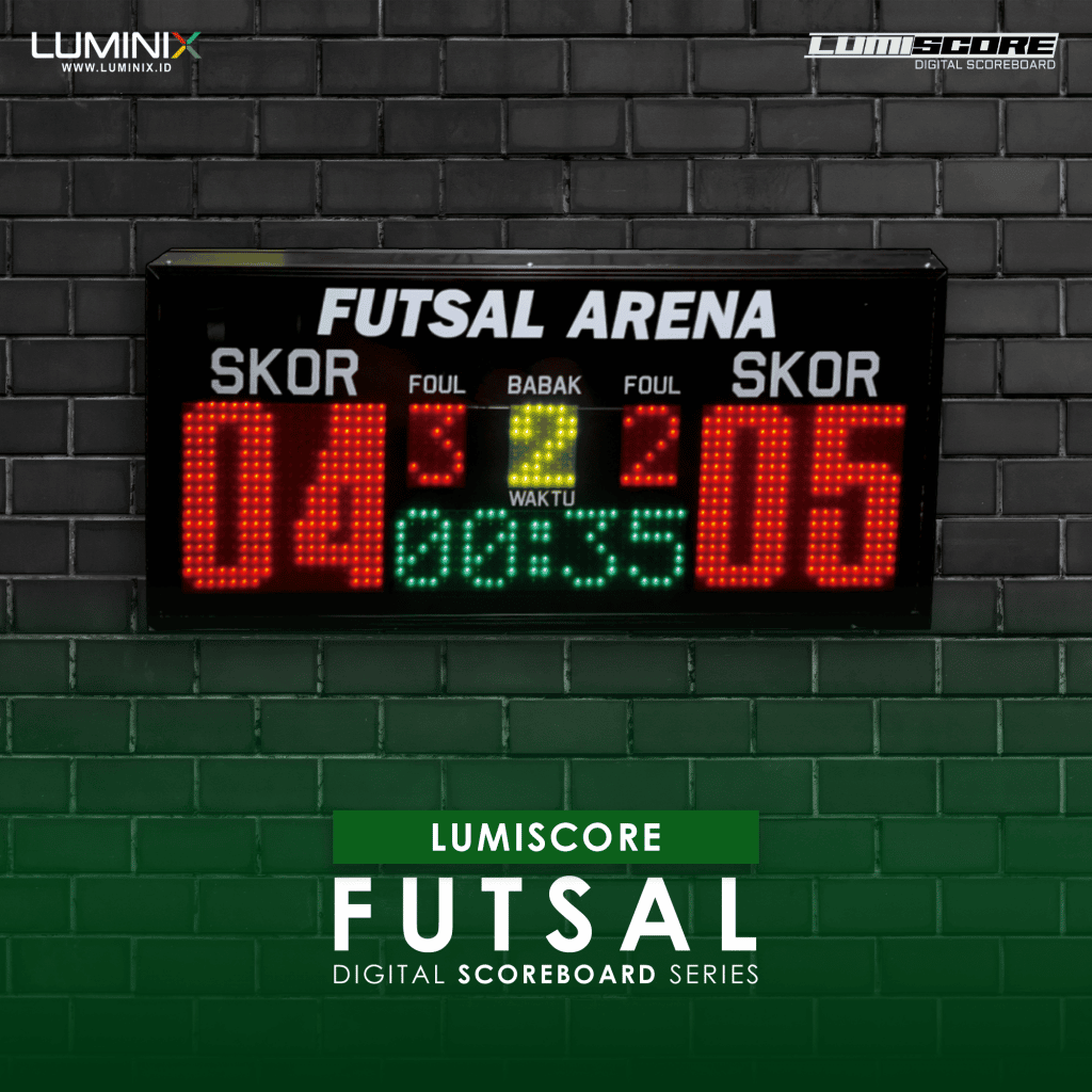 Scoreboard Digital Futsal LF-0703 | Digital Scoreboard Series – Luminix