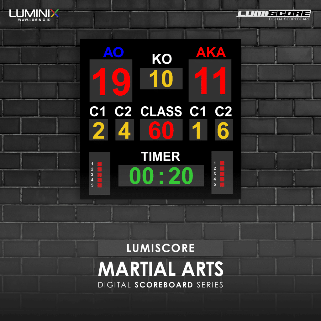 Scoreboard Digital Martial Arts LA-1009 Karate Series – Luminix