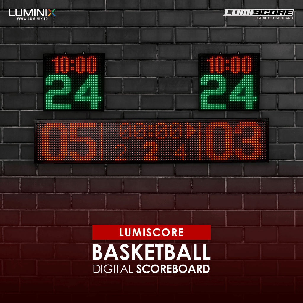 Scoreboard Digital Basketball LB-1002 Single Color + Shotclock ...