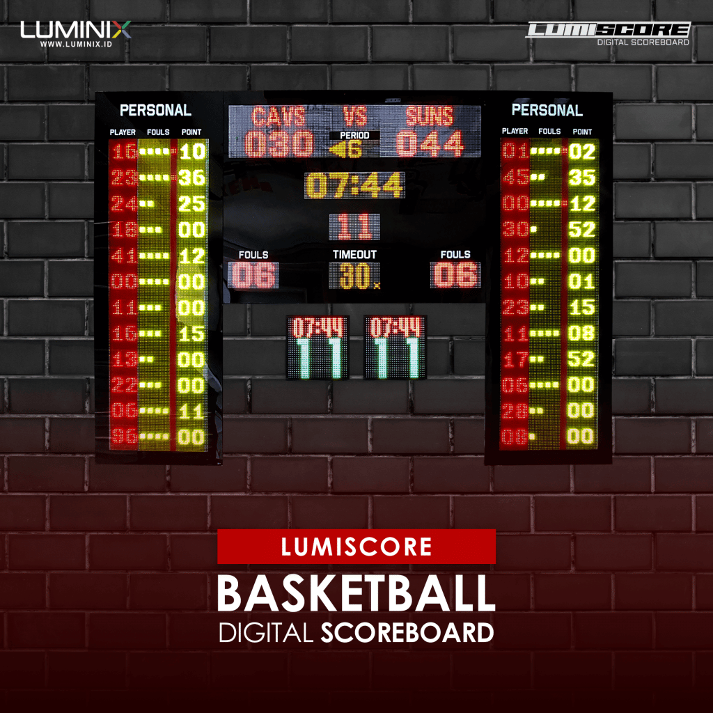 Scoreboard Digital Basketball LB-3323B + Shotclock | Digital Scoreboard ...