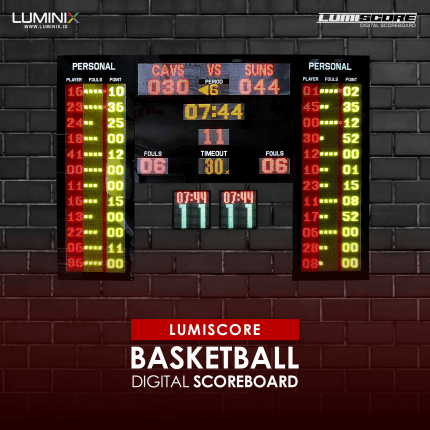 Scoreboard Digital Basketball LB-3323B + Shotclock | Digital Scoreboard ...
