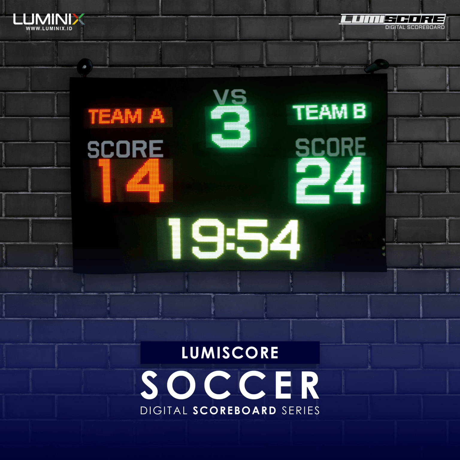 Scoreboard Digital Soccer LS-2315 | Digital Scoreboard Series – Luminix